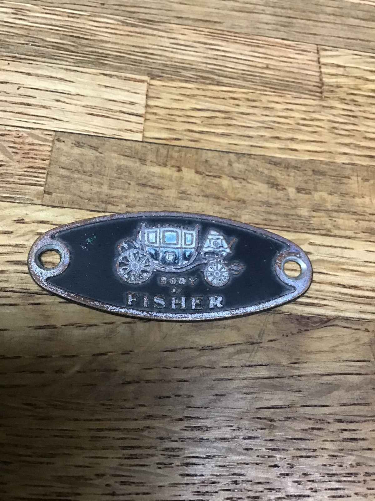 Body By Fisher Door Chevy Door Sill Plate Emblem Tag GM | eBay