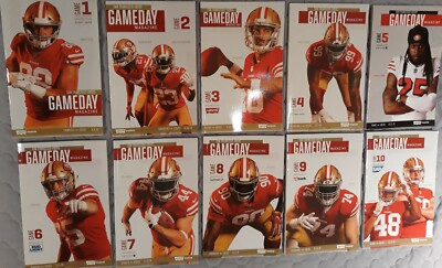 49ers 2018 Gameday Magazine Lot (all home games) | eBay