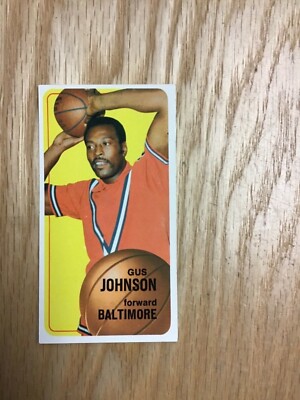 1970-71 Topps Basketball Gus Johnson Baltimore Bullets Card #92 | eBay