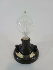 RARE Thomas Edison 1879 Light Bulb Replica Filament Intact Untested for ...