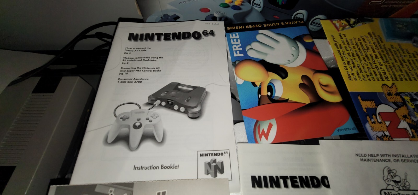 Nintendo 64 N64 Console W/ CIB Complete In Box Tested All manuals ...