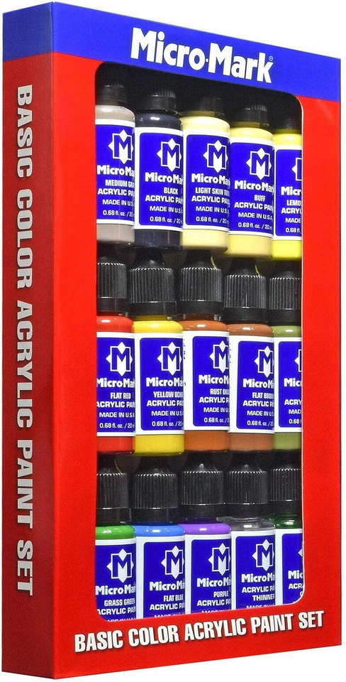 Basic Color Model Paint Set - Versatile Paint Set for Models ...