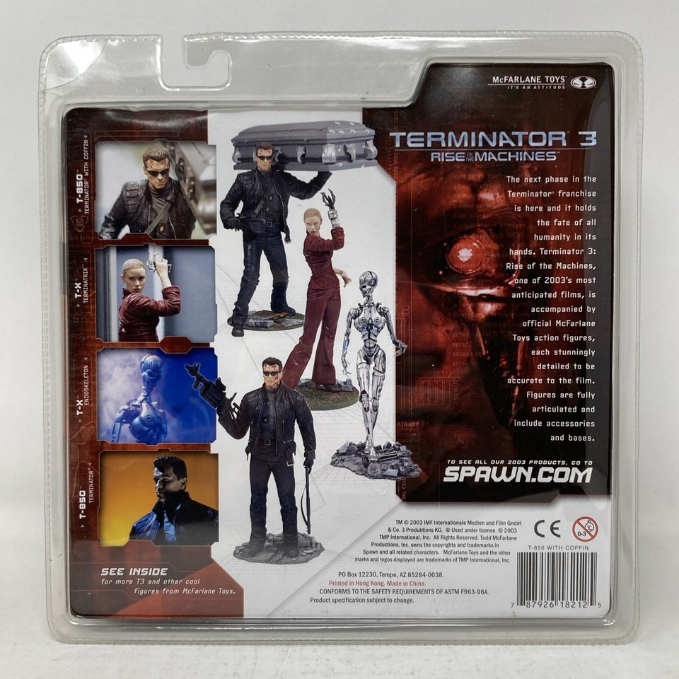 McFarlane Terminator 3 T-850 Terminator w/Coffin Action Figure Sealed ...