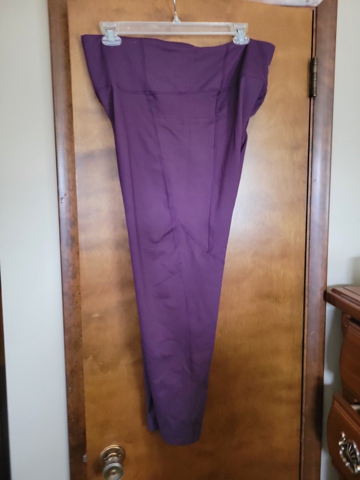 LOGO Lori Goldstein Sz2x Yoga Pants Light And Dark Violet | eBay