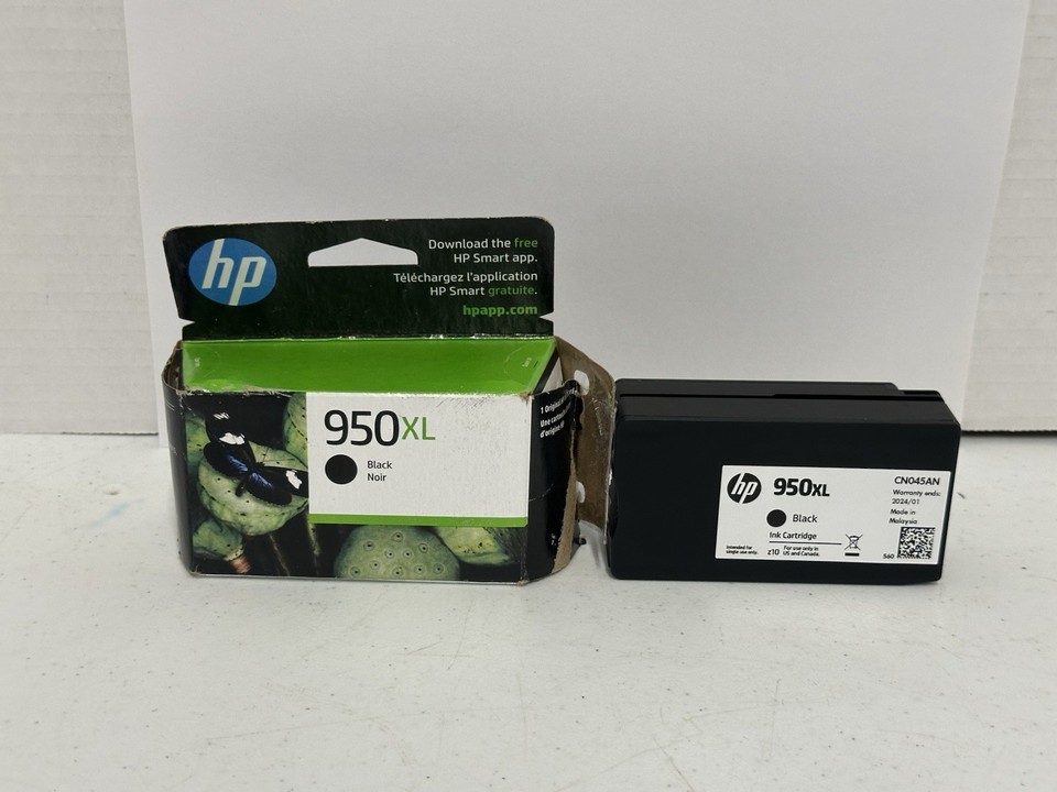 Geuine HP 950XL BLACK Ink Cartridge Expired Jan 2024 OEM OPEN BOX | eBay
