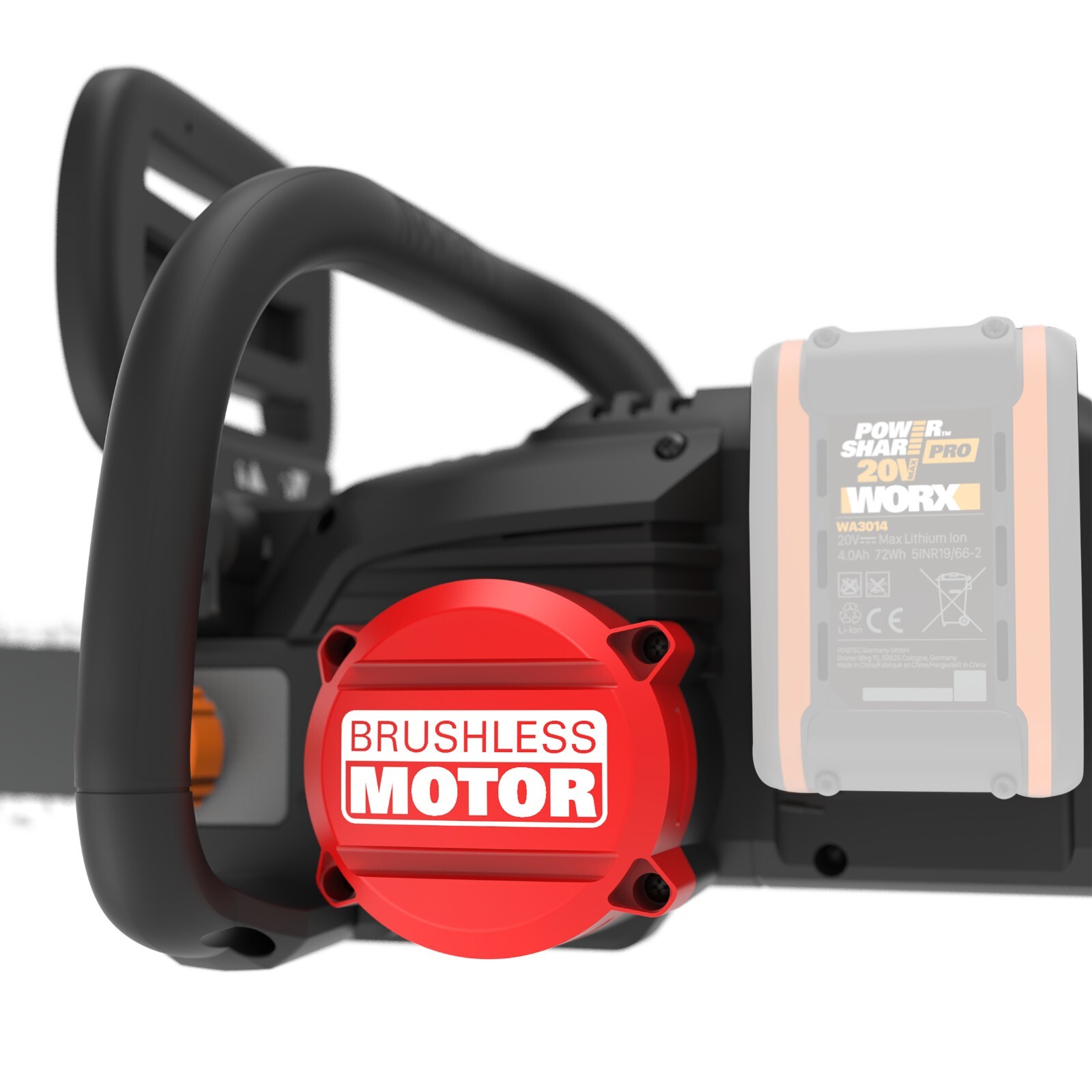 WORX Powershare Cordless Chainsaw 40V 40cm Brushless BODY ONLY WG385E.9 ...