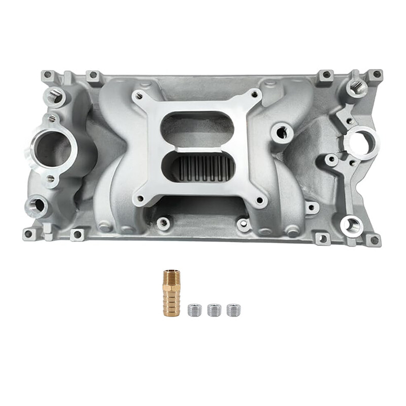 1996+ Small Block Chevy SBC 350 Dual Plane Vortec Air Gap Intake ...