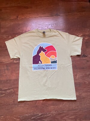Alleghany Humane Society Shirt Size Large L Green Short Sleeve Animals ...