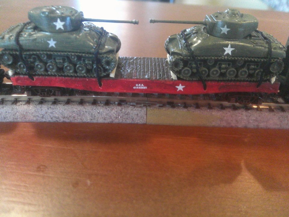 N Scale Military USA Tanks with Red Cross and Pullman rail cars | eBay