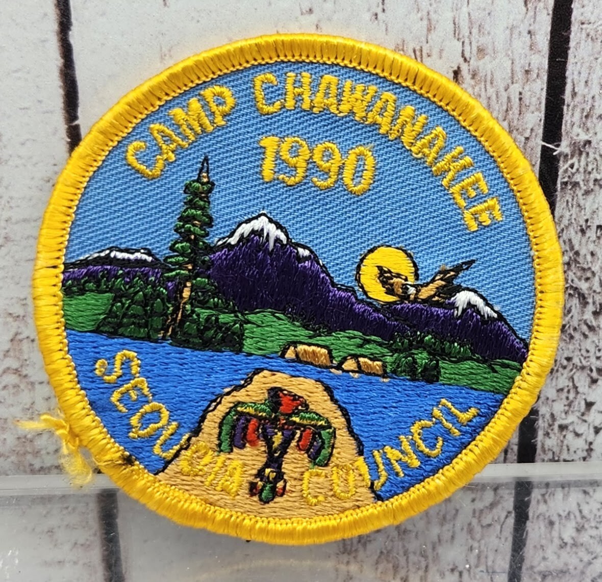 BSA Boy Scouts of America Sequoia Council Camp Chawanakee Patch 1990 | eBay