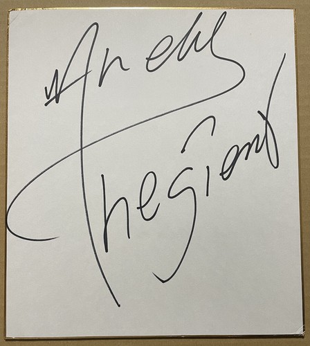 Andre The Giant Autographed Japanese Shikishi Board Monster Roussimoff ...