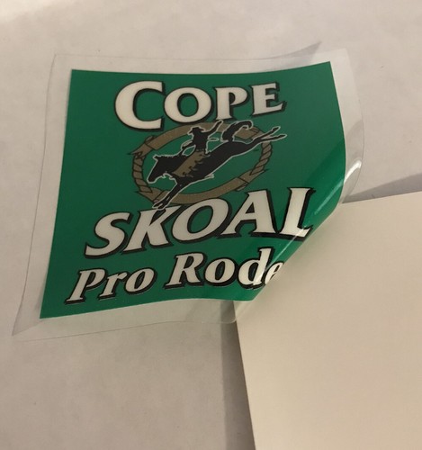 Six VTG Cope Skoal Pro Rodeo Window Glass Cling Windshield Tobacco ...