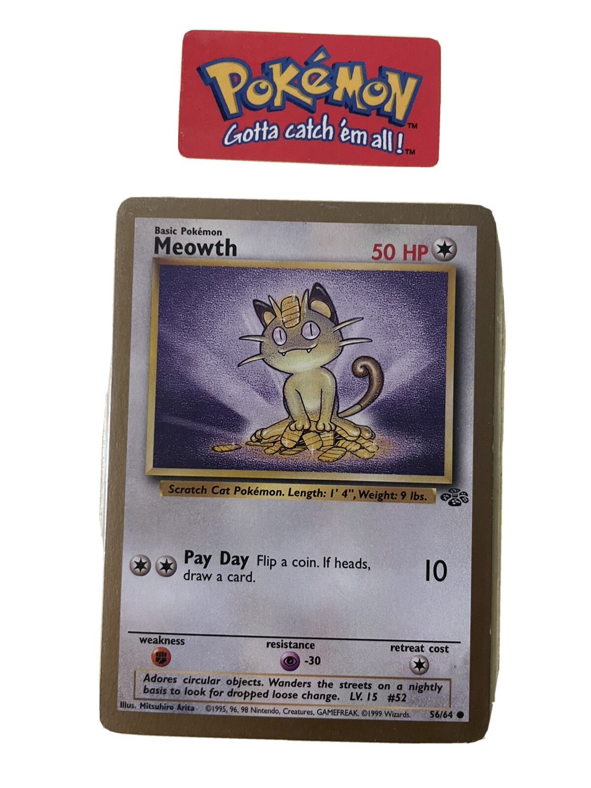 meowth jungle gold border | eBay