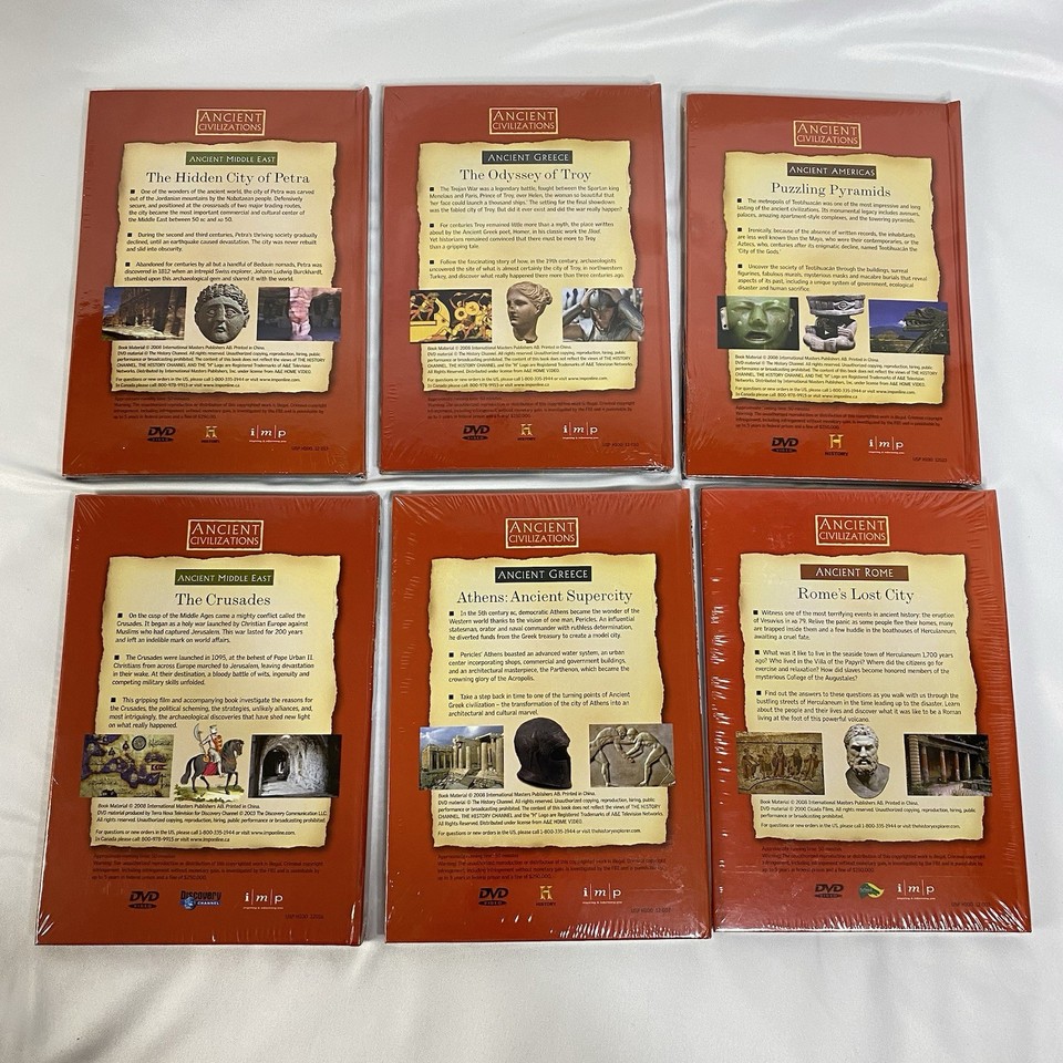 Lot of 13 Ancient Civilizations DVDs History Channel Mysteries ...