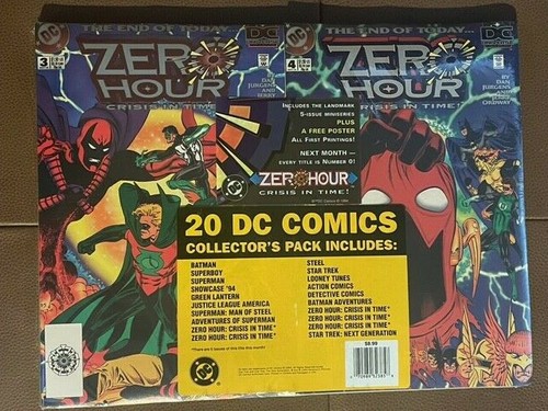 NEW & SEALED 1994 DC Comics - Zero Hour Crisis in Time Collector's 20 ...