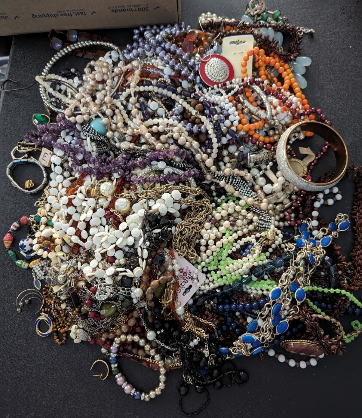 7# Assorted Jewelry Lot Complete + Parts Costume Brac… - Gem