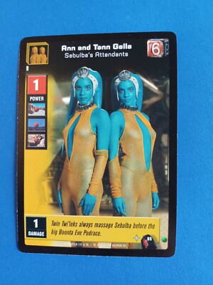 STAR WARS 1999 YOUNG JEDI CCG ANN AND TANN GELLA SEBULBA'S ATTENDANTS ...