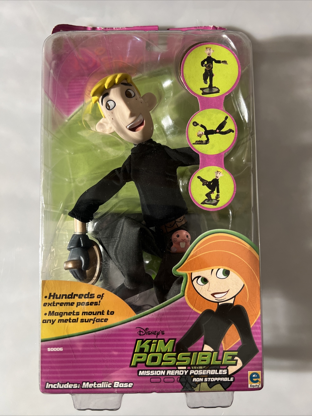 Disney Kim Possible Ron Stoppable Action Figure Mission Ready Poseable ...