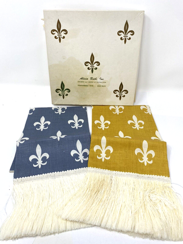 Vintage Alicia Ruth, Inc Hostess Fingertip Towels Set of 2 Gold and ...