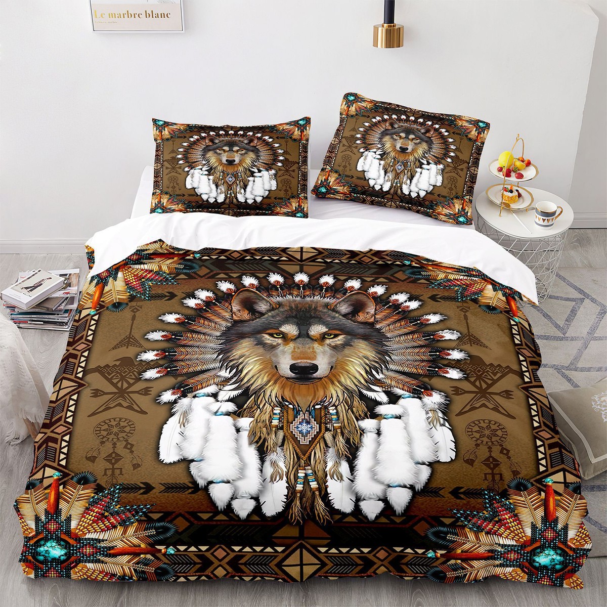 Wolf Bedspreads And Quilts Wolf Animal Duvet Quilt Cover Bedding Set