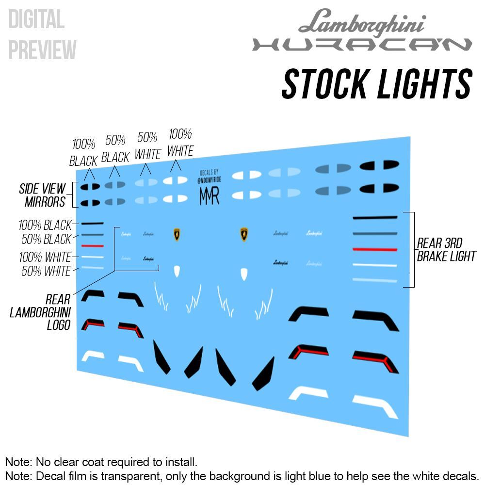 Hot Wheels LAMBORGHINI HURACAN LB / SUPER TROFEO Custom WaterSlide ...