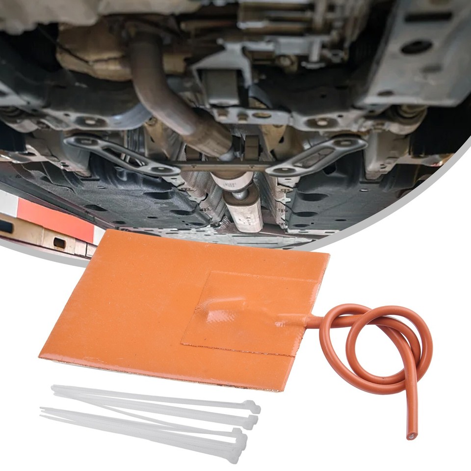 For Engine Block Tank Oil Pan Silicone Heater Pad Mat-12V 9x13cm ...