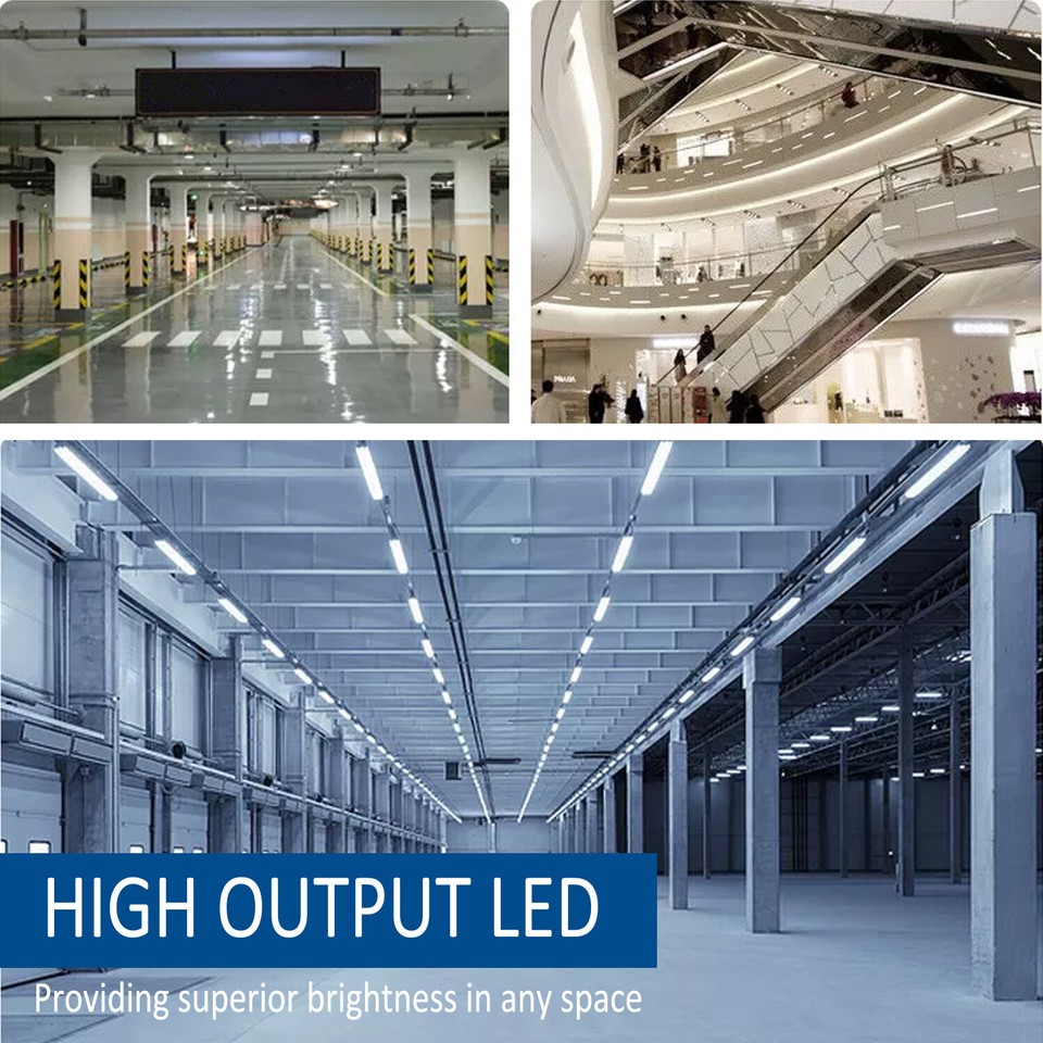 4Ft LED Tube Daylight 48 Inch Non Ballast F40T12 Double-End Clear Milky ...