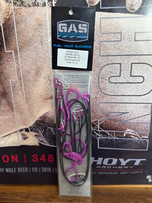 Gas Bowstrings Hoyt RX-9 Strings w/Speed Nocks RX9 ALL Flo Purple | eBay