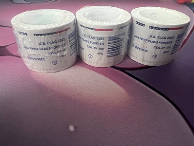 (3) Rolls of 100 USPS Authentic Forever Stamps Total - 300 Stamps. | eBay