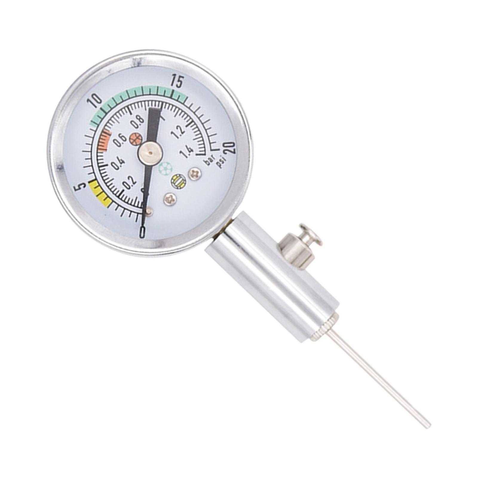 Ball Pressure Gauge Round Dial Mini Lightweight Utility | eBay