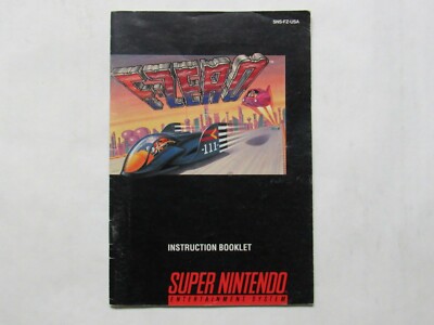 F-ZERO Manual, no game SNES SUPER NINTENDO | eBay