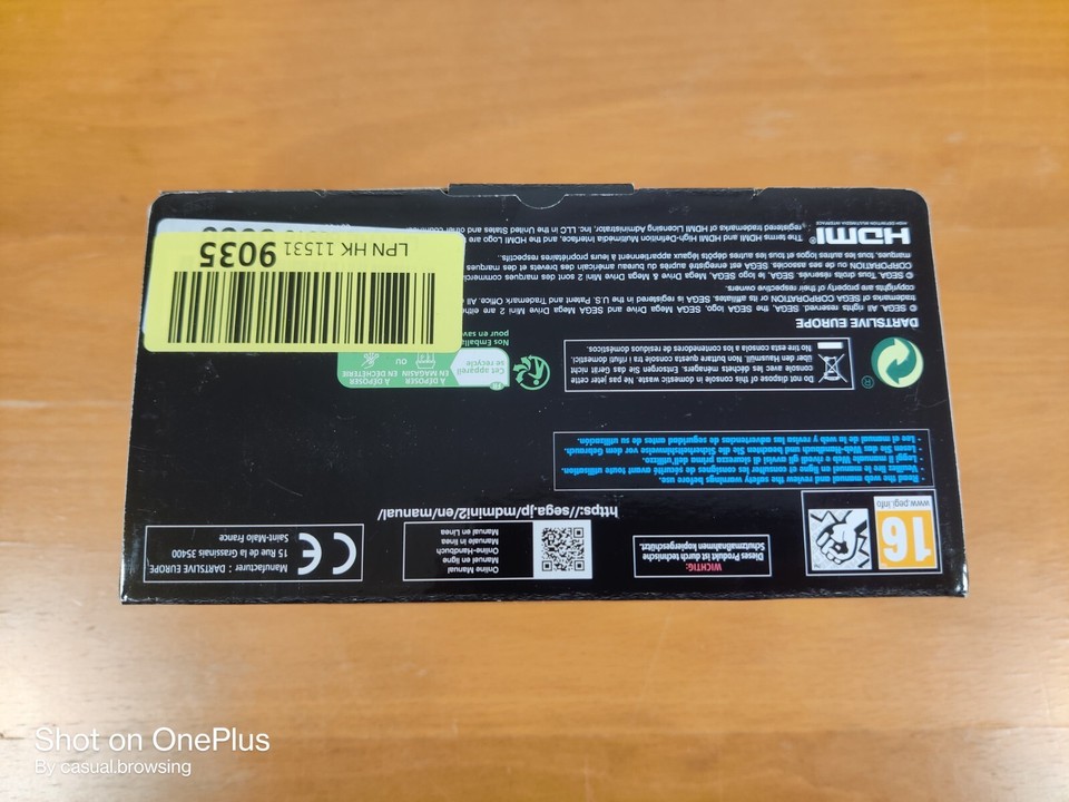 Sega Mega Drive Mini 2 Genesis With 60 Games Included - Brand New In ...