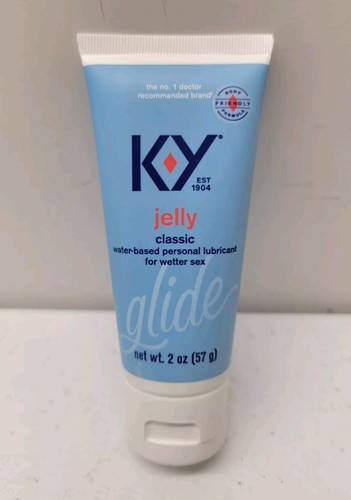 KY Jelly Classic Glide Water Based Lubricant Gentle Formula 2oz EXP 02/ ...