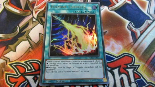 🇮🇹 YU GI OH FULMINE TEMPESTA - KICO IT057 ULTRA RARA – ITA 🇮🇹 | eBay