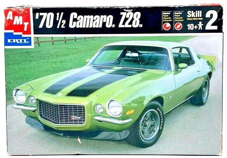 RARE AMT ERTL 70 1/2 Chevrolet Camaro Model Car Kit Z28 + 3 FreePaint ...