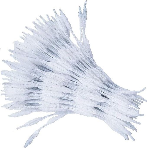 100-Pack Pipe Cleaners Fuzzy Bumpy Chenille Stems for Creative Art ...