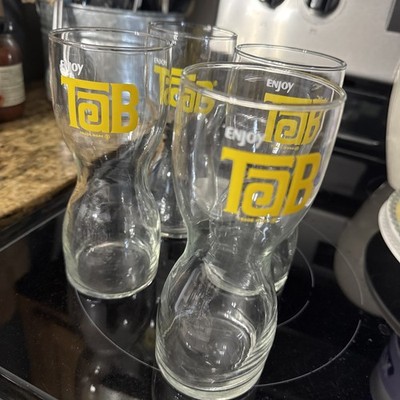 Enjoy Tab Soda Collector Hourglass Drinking Glasses 1970s Set Of 4 | eBay