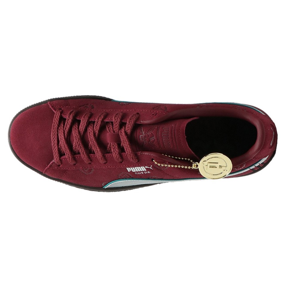 PUMA X One Piece Suede Red Haired Shanks Lace Up Mens Red Sneakers ...