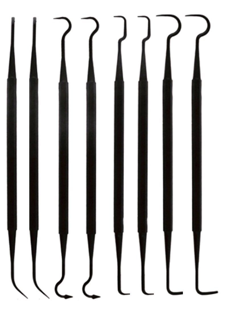 New 8pc 7 1/4" Nylon Double Ended Pick Set Gun Cleaning Crafts ...