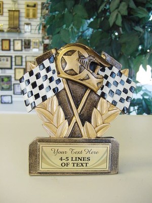 CAR SHOW TROPHY OR RACING AWARD RESIN THREE DIMENSIONAL FREE LETTERING ...