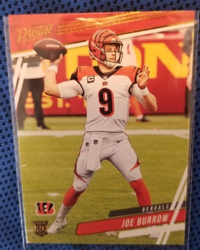 JOE BURROW ROOKIE CARD JERSEY #9 BENGALS RC LSU 2020 Panini Chronicles ...