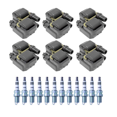 Bosch 2 Ignition Coil NGK 12 Iridium IX Spark Plug Kit For Crossfire ...