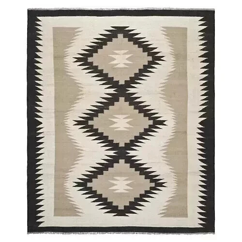 Mexican Wool Boho Rug Turkish Aztec Kilim Rug Handwoven Oriantal Rugs ...