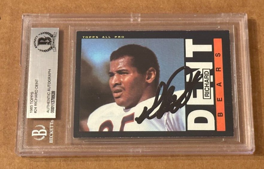 RICHARD DENT SIGNED TOPPS 1985 TOPPS RC BECKETT COA AUTHENTIC CHICAGO ...