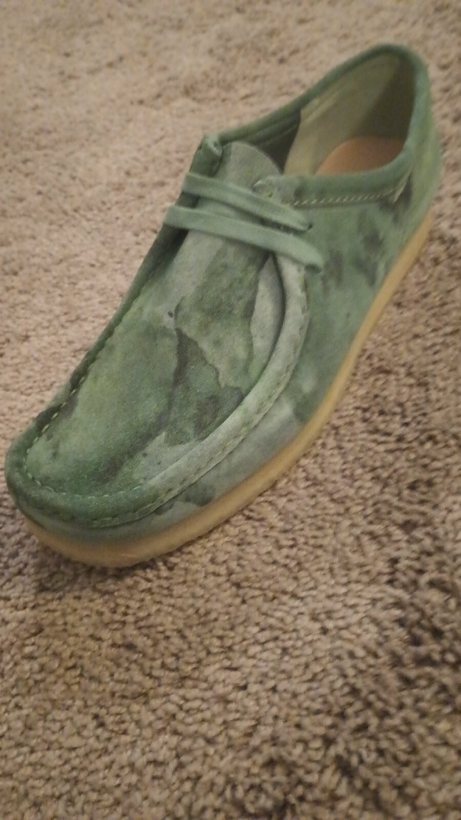 Clarks Originals Wallabee Low Men's Green Camouflage Size 10 | eBay