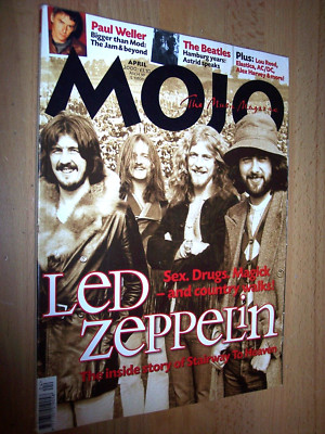 Mojo Music Magazine Led Zeppelin April 2000 Issue NO CD | eBay