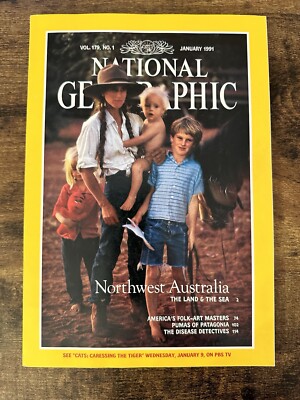 Vintage January 1991 National Geographic Journal Magazine Paperback ...
