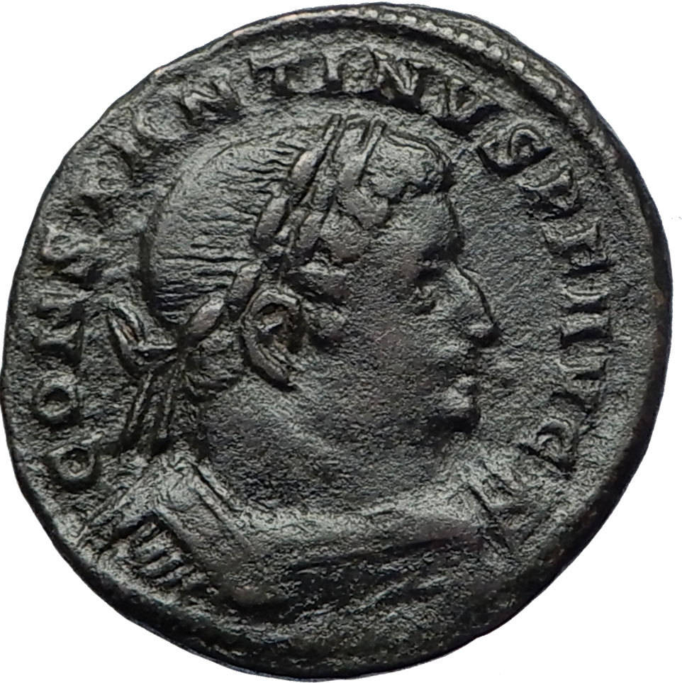 CONSTANTINE I the Great Authentic Ancient 310AD Roman Coin w SOL SUN ...