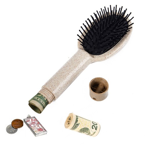 1PC Real Detangling Hair Brush Stash Comb Safe Diversion Security ...