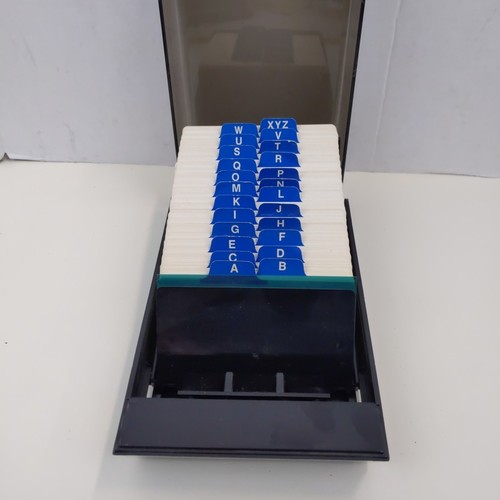 Rolodex VIP 24C Covered Business Card File Organizer A-Z Tabs & Cards ...